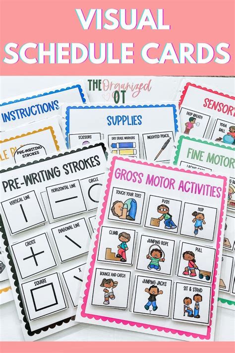 Visual Schedule Cards In 2025 Schedule Cards Visual Schedule Visual Schedule Printable