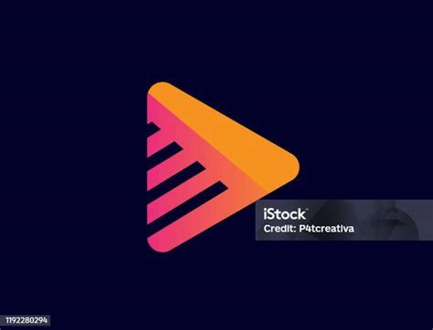 삼각형 재생 버튼 아이콘 디자인 평면 일러스트 벡터 그래픽 0명에 대한 스톡 벡터 아트 및 기타 이미지 0명 깨끗한 디자인 Istock
