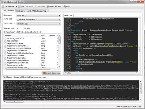 Wmi Delphi Code Creator New Features The Road To Delphi