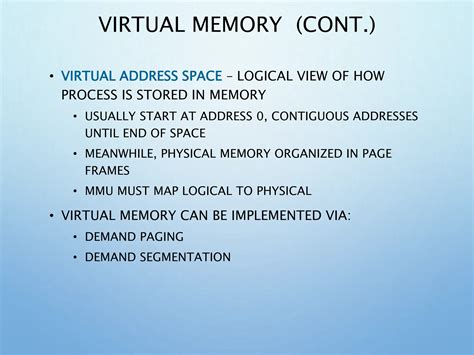 Understanding Virtual Memory In Operating Systems Ppt