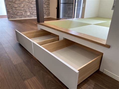 Minimalist Wooden Staircase In Empty Room