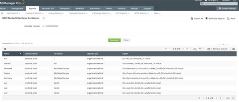 Windows Group Policy Reports Active Directory Gpo Reporting Tool Admanager Plus