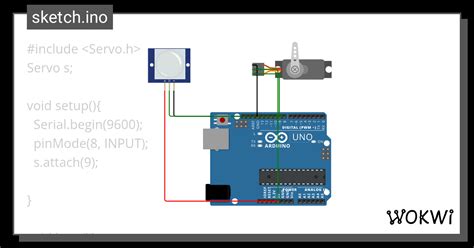 Control Servo Motor With The Help Of Pir Motion Sensor Wokwi Esp32