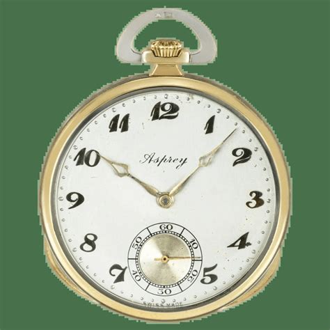 Asprey 18ct 투 골드 아르 데코 드레스 회중 시계 C1920년대 Watch Museum 앤티크 및 빈티지 회중 시계의 세계를 발견하세요