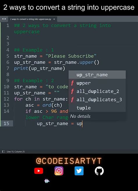 2 Ways To Convert A String Into Uppercase In Python Python Examples