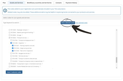 How To Select UNSPSC Codes In TAS UNGM Help Center