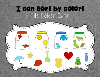 Color File Folder Games By Kristen Chapman Teachers Pay Teachers