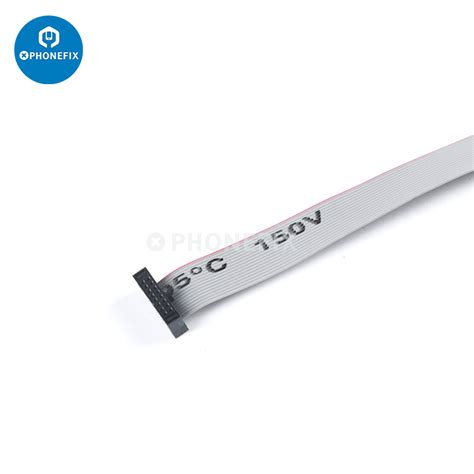 Avr Download Cable Jtag Isp Fc Gray Flat Ribbon Wire