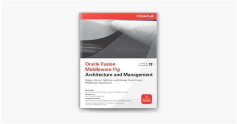 ‎oracle fusion middleware 11g architecture and management on apple books
