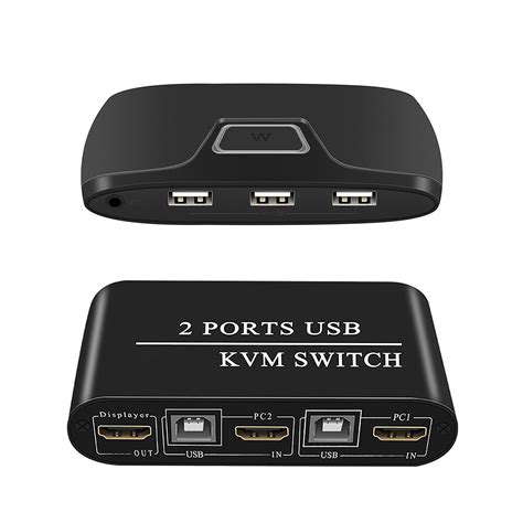 2 In 1 Switch Kvm 4k Hd Adapter Keyboard Mouse Spl Vicedeal