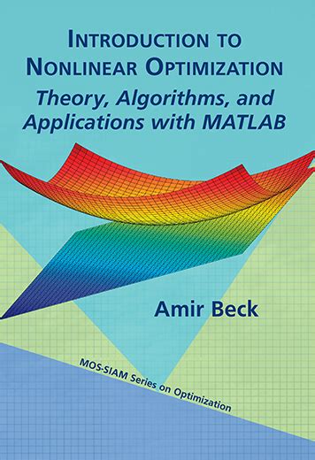 introduction to nonlinear optimization siam publications library