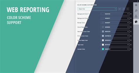 Web Reporting Color Scheme Support V182