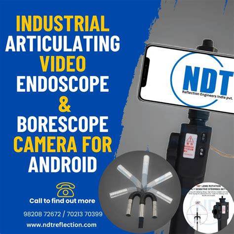 Industrial Articulating Video Endoscope Borescope Camera For Android At Piece Video