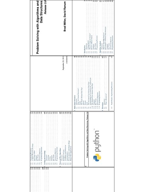 Problem Solving With Algorithms And Data Structures Using Python Second