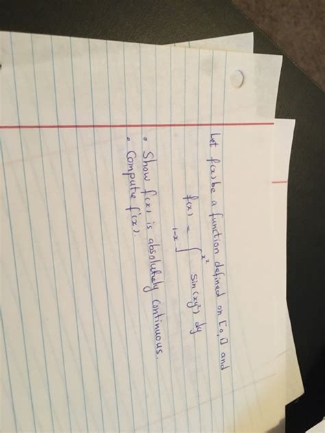 Solved Let F X Be A Function Defined On And F X Chegg Com