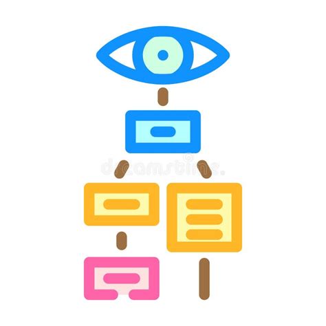 Visual Hierarchy Ux Ui Design Color Icon Vector Illustration Stock Illustration Illustration