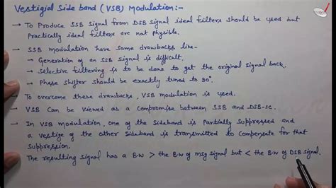 Vsb Modulation Ppt