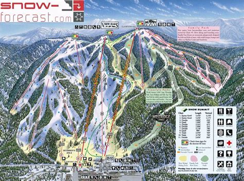 Boreal Ski Resort Trail Map