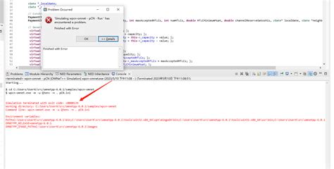 Simulation Terminated With Exit Code C0000139 · Issue 975 · Omnetpp