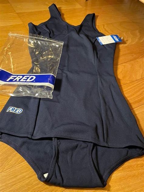 女子スクール水着 Mサイズ／旧型スクール水着 レトロ 日本製／fred 140cm以上 ｜売買されたオークション情報、yahooの商品情報を