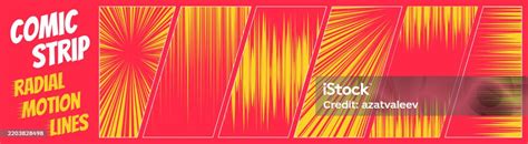 빠르게 움직이는 버스트 효과 세트가 있는 애니메이션 스피드 라인 방사형 가속 줄무늬는 강한 광택 효과를 냅니다 만화 만화 및 액션으로 가득 찬 테마에 적합합니다 개체 그룹에