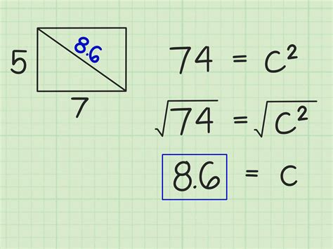 3 Ways To Find The Measurement Of The Diagonal Inside A Rectangle