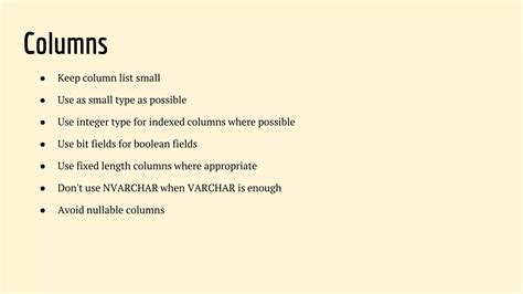 Database Design Best Practices Ppt