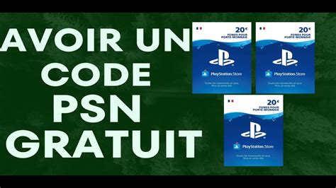 Code Psn Gratuit Carte Psn Gratuit Youtube