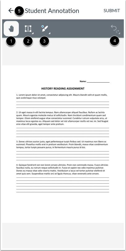 How Do I Annotate A File As An Assignment Submission In The Canvas App