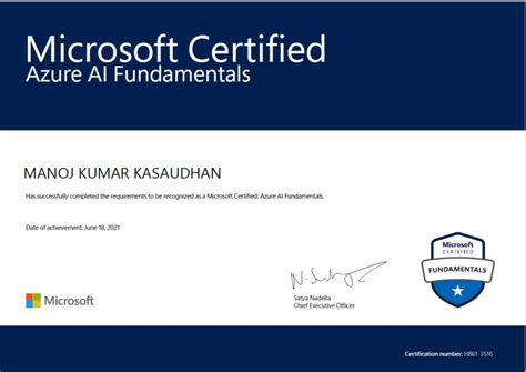 Manoj K On Linkedin Microsoftcertification Artificialintelligence