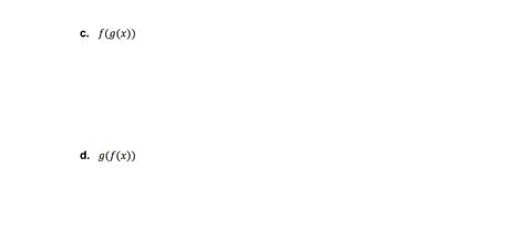 solved 2 9 for the given functions f x 3x 7and g x 5x