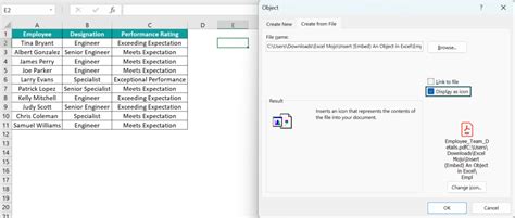Insert Embed An Object In Excel Examples How To Do