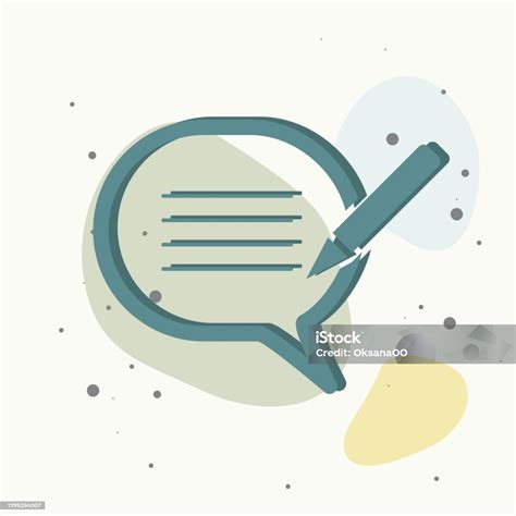 블로그 생각과 연필 벡터 아이콘의 구름 여러 가지 색상의 배경에 블로깅 기호 개념에 대한 스톡 벡터 아트 및 기타 이미지 개념 기포 날씨 Istock