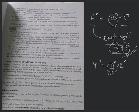 Using Prime Factorisation Method Find The Hcf Of 8624 And 21658 Hence
