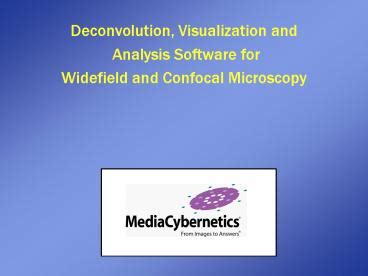 Deconvolution Visualization And Presentation Free To View