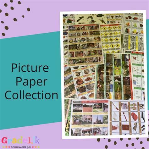 Grade1 Lk Rs 1375 ක් වටිනා පින්තූර කොළ 63 ක් Rs 1250 ට