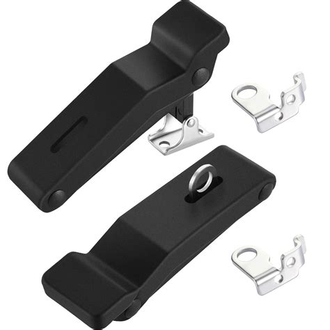 2 Pieces Rubber Latch Flexible Rubber Front Storage Rack Latch 4 Inch With Hole Over Center