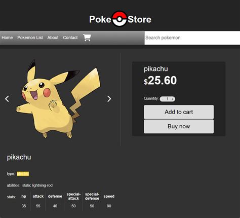 Github Higorr Poke Store This Is A Pokemon Store Personal Project Made With Reactjs