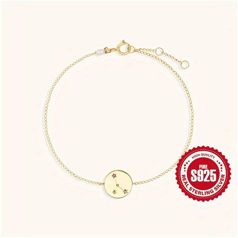 925 Sterling Silver Twelve Constellations Cubic Zirconia Temu United