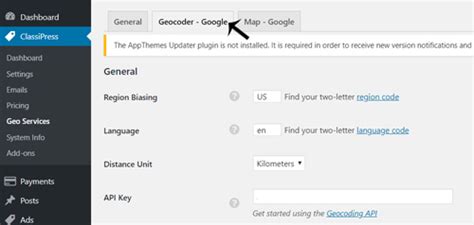 Setting Up Maps And Using The Map Widgets Appthemes Docs