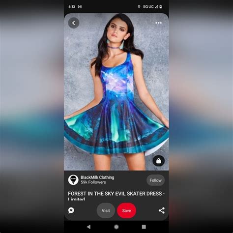 Blackmilk Dresses Forest In The Sky Evil Skater Dress Limited Poshmark