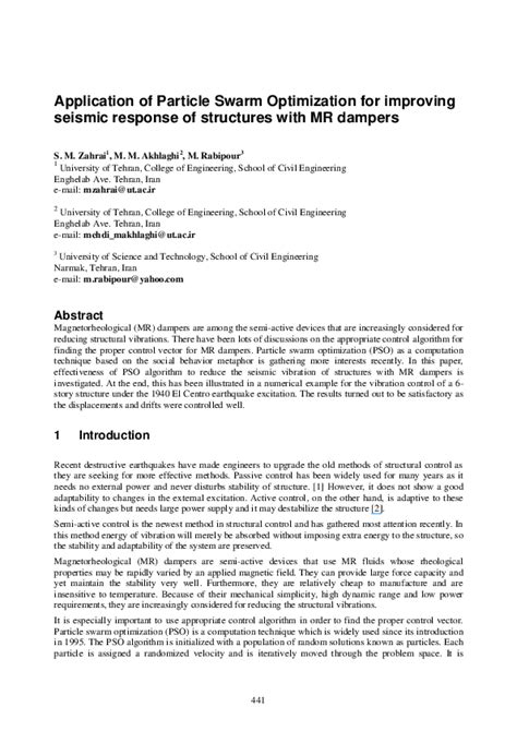 Pdf Application Of Particle Swarm Optimization For Distribution