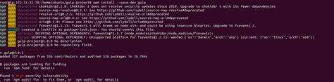 Steps To Install And Configure Gulp On Ubuntu 2004