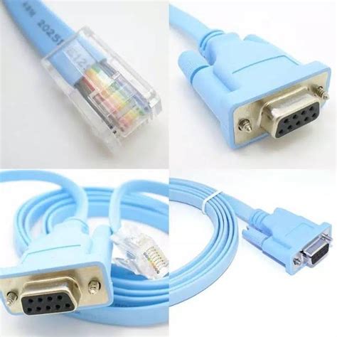 Jual KABEL CONSOLE CISCO RJ45 TO SERIAL FEMALE CABLE RJ45 TO DB9 FEMALE Shopee Indonesia