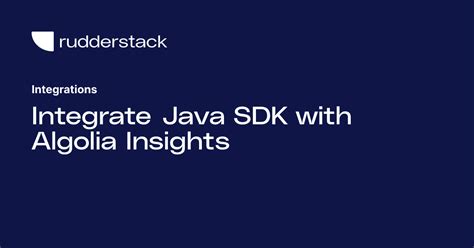 Integrate Java Sdk With Algolia Insights