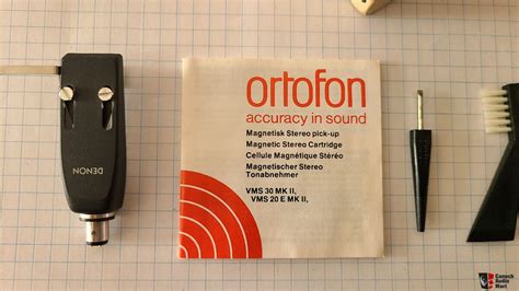 Authentic Vintage Ortofon Vms 20 Mk Ii Cartridge With Genuine Denon Headshell Photo 4289133