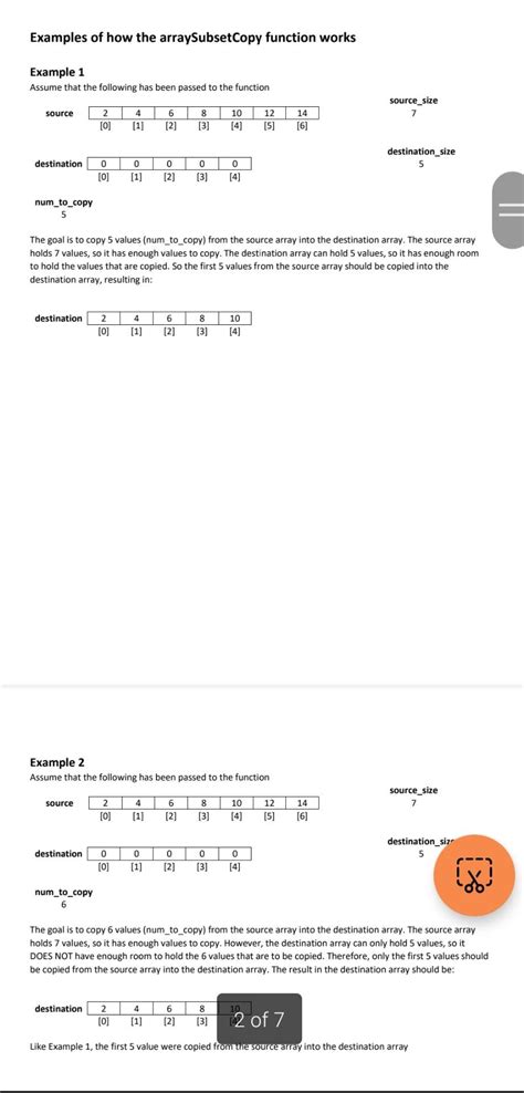 Solved Subset Array Copy Overview For This Daily Write A