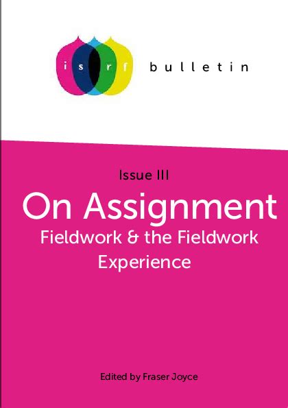 Pdf On Assignment Fieldwork And The Fieldwork Experience