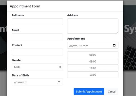 Php How To Insert A Time From The Suggested Options Into The Datetime