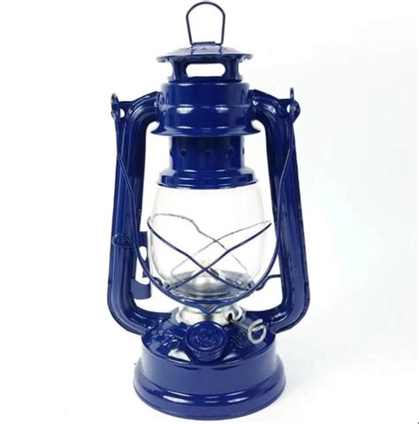 Лампа світильник гасова Лампадка з герметичною конструкцією Кажан Синій 24 см час роботи 1